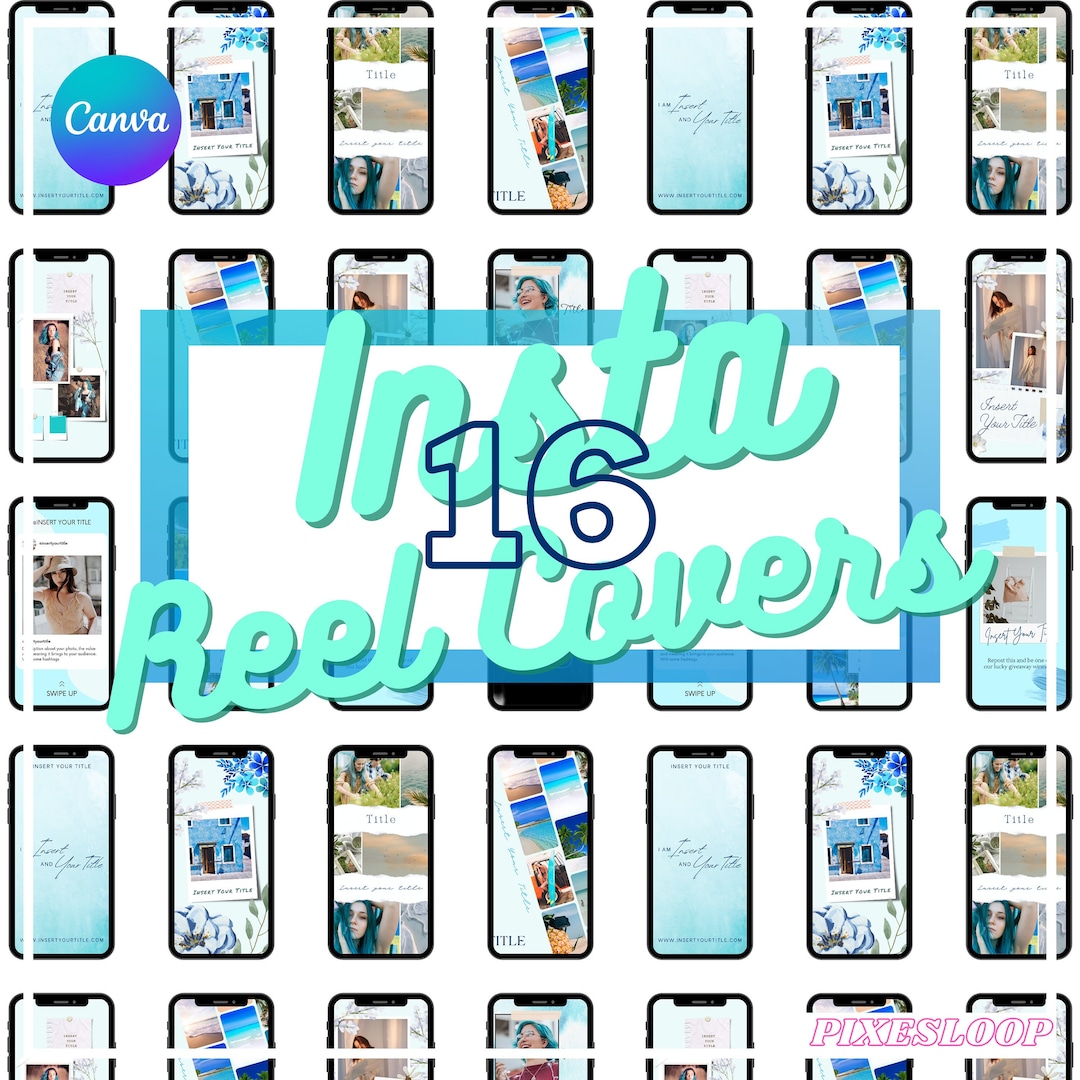 16 Instagram Reel / Cover Templates Reel Cover Template Canva Templates ...