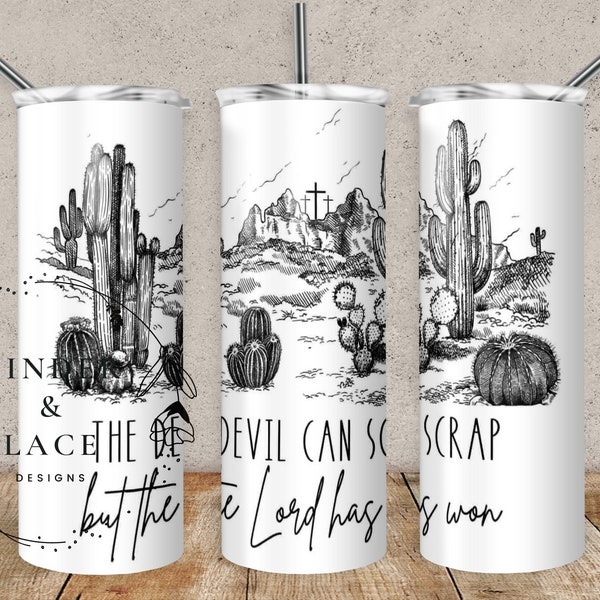 The devil can scrap but the lord has won poster - Etsy México