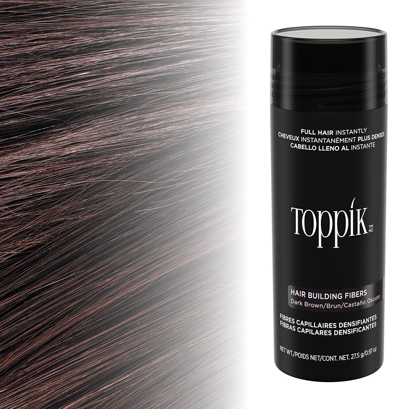 Toppik 27.5g Hair Building Fibers - Keratin Hair Loss Concealer: Choice ...