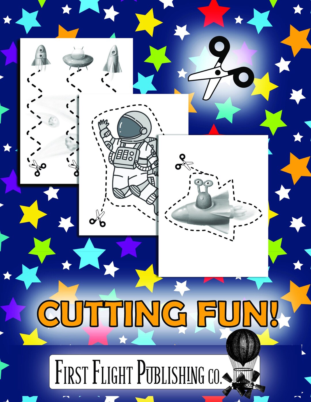 Toddler Cutting Practice Preschool Activities Outer Space Themed ...