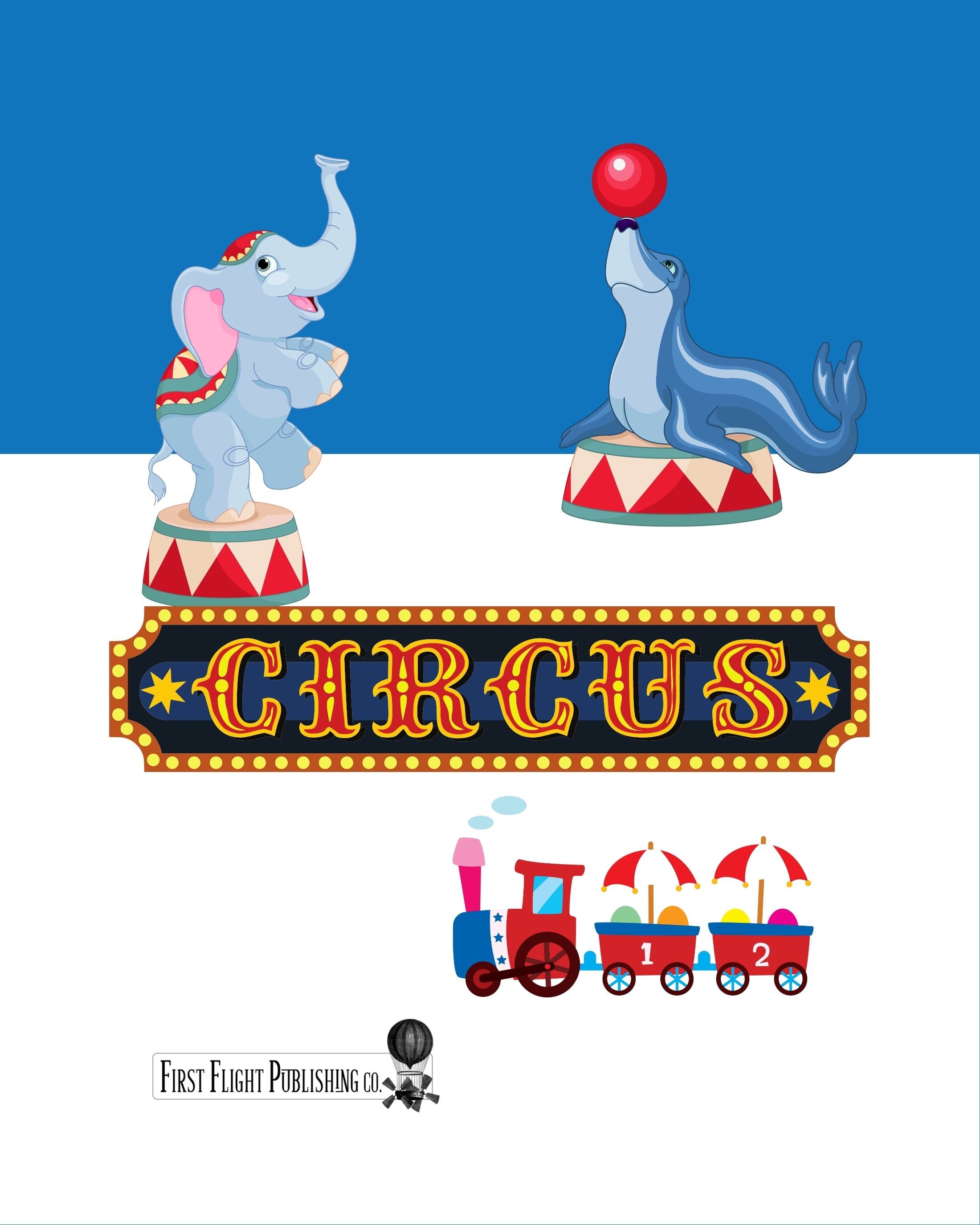 ABC Preschool 123 Circus Fun Scissor Skill Practice Toddler Busy Book Pre-k Skill Cutting Little ...