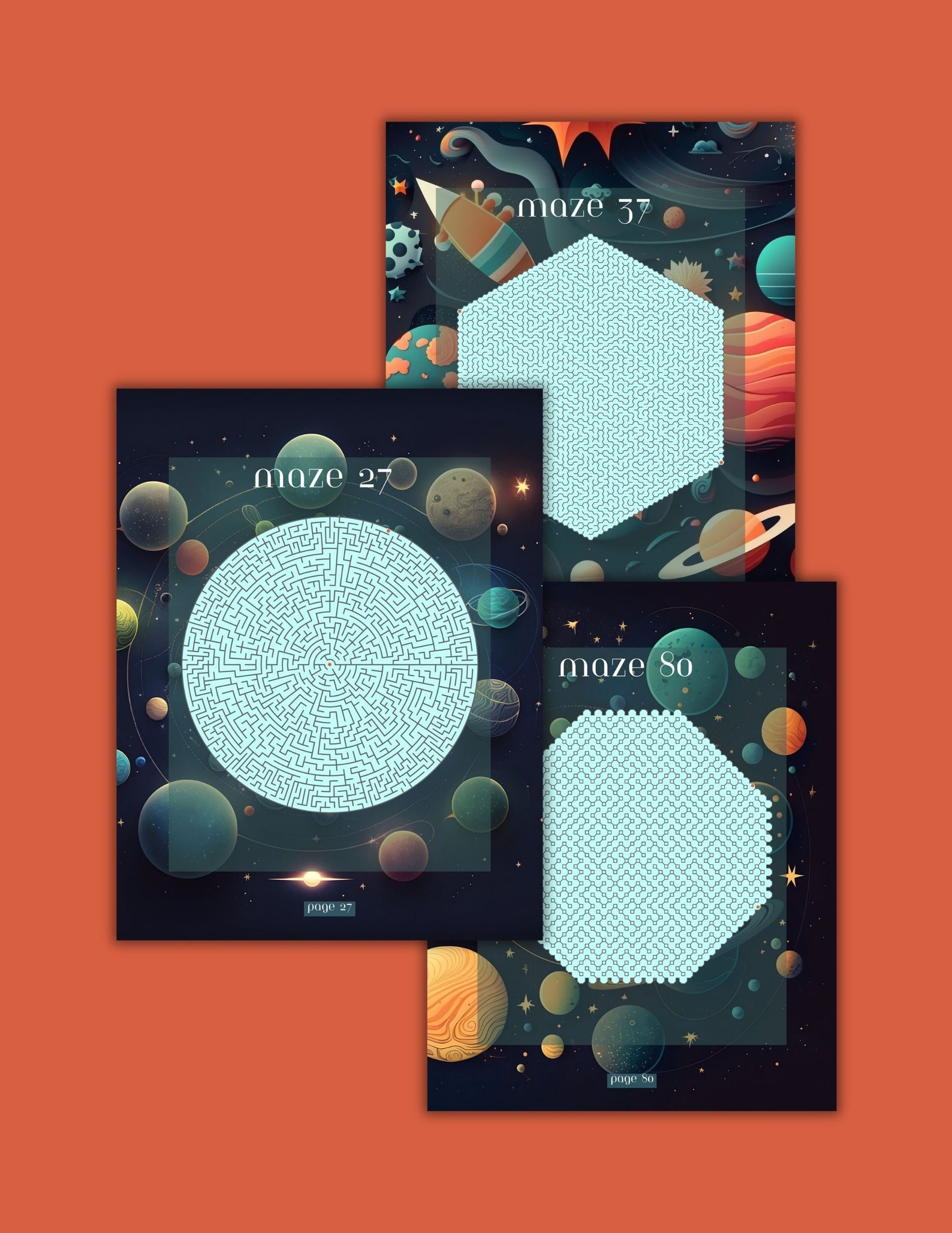 Teen Activity Space Mazes Difficult Level Science Fiction Games Adults Teens Older Kids ...