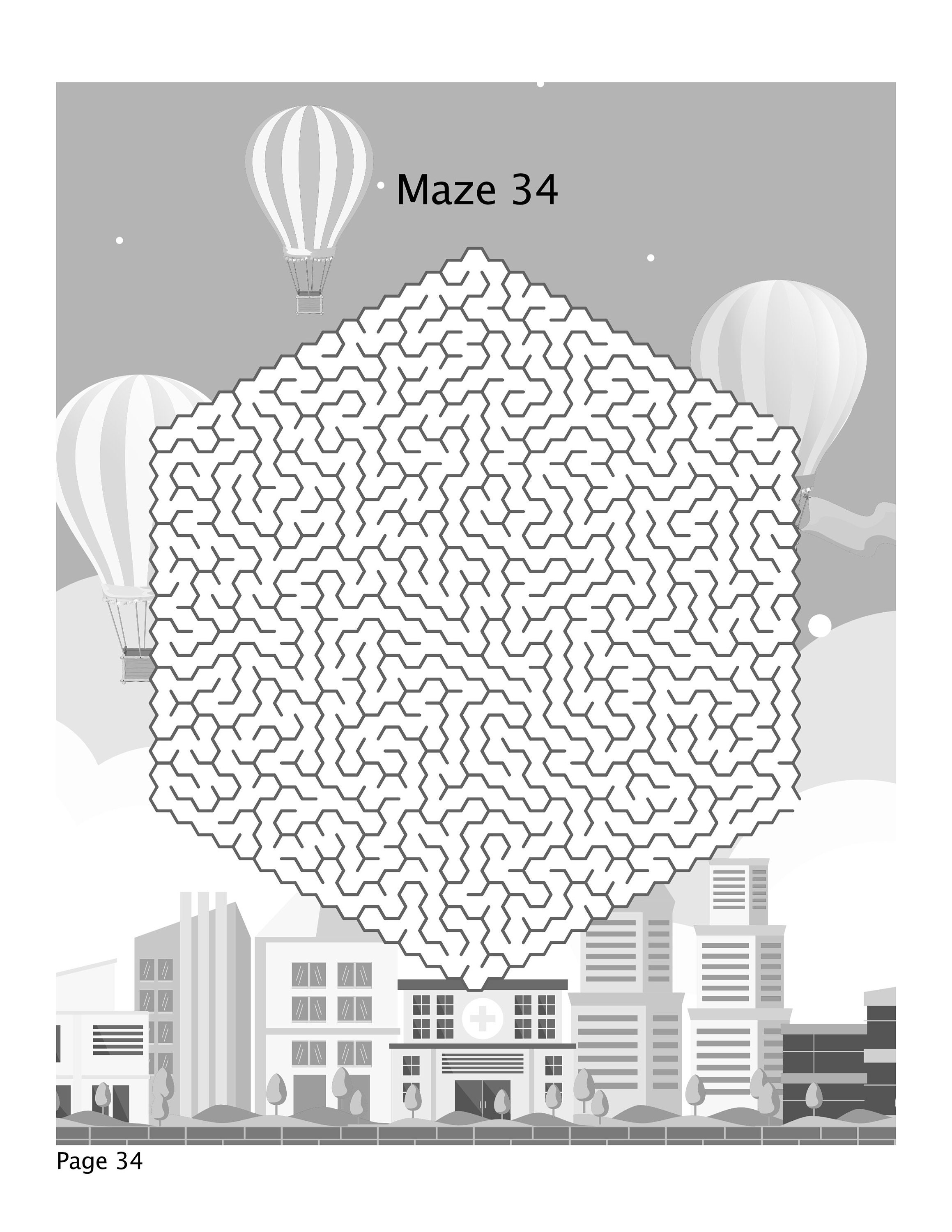 School Activities Difficult Level Mazes Kids Puzzle Homeschool ...