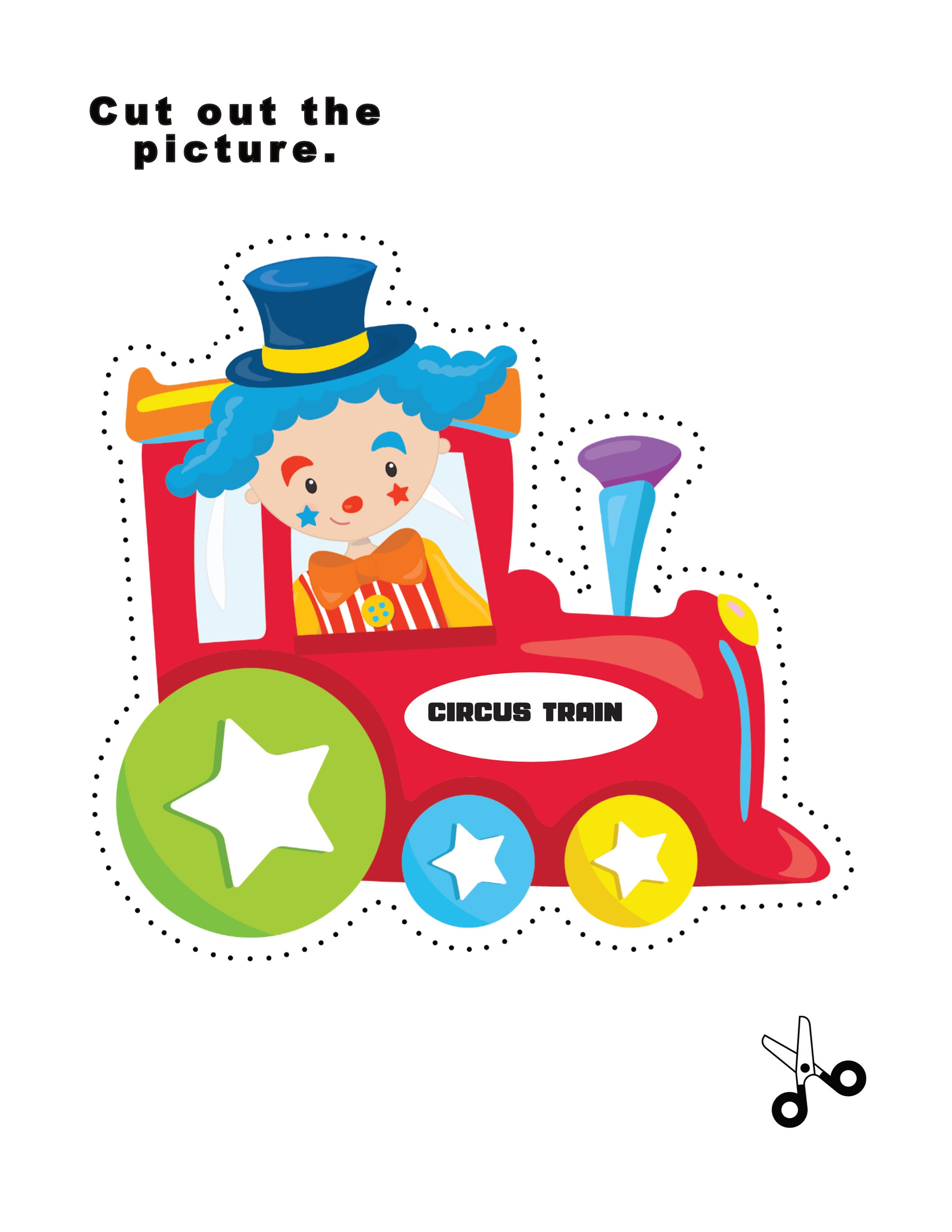 ABC Preschool 123 Circus Fun Scissor Skill Practice Toddler - Etsy