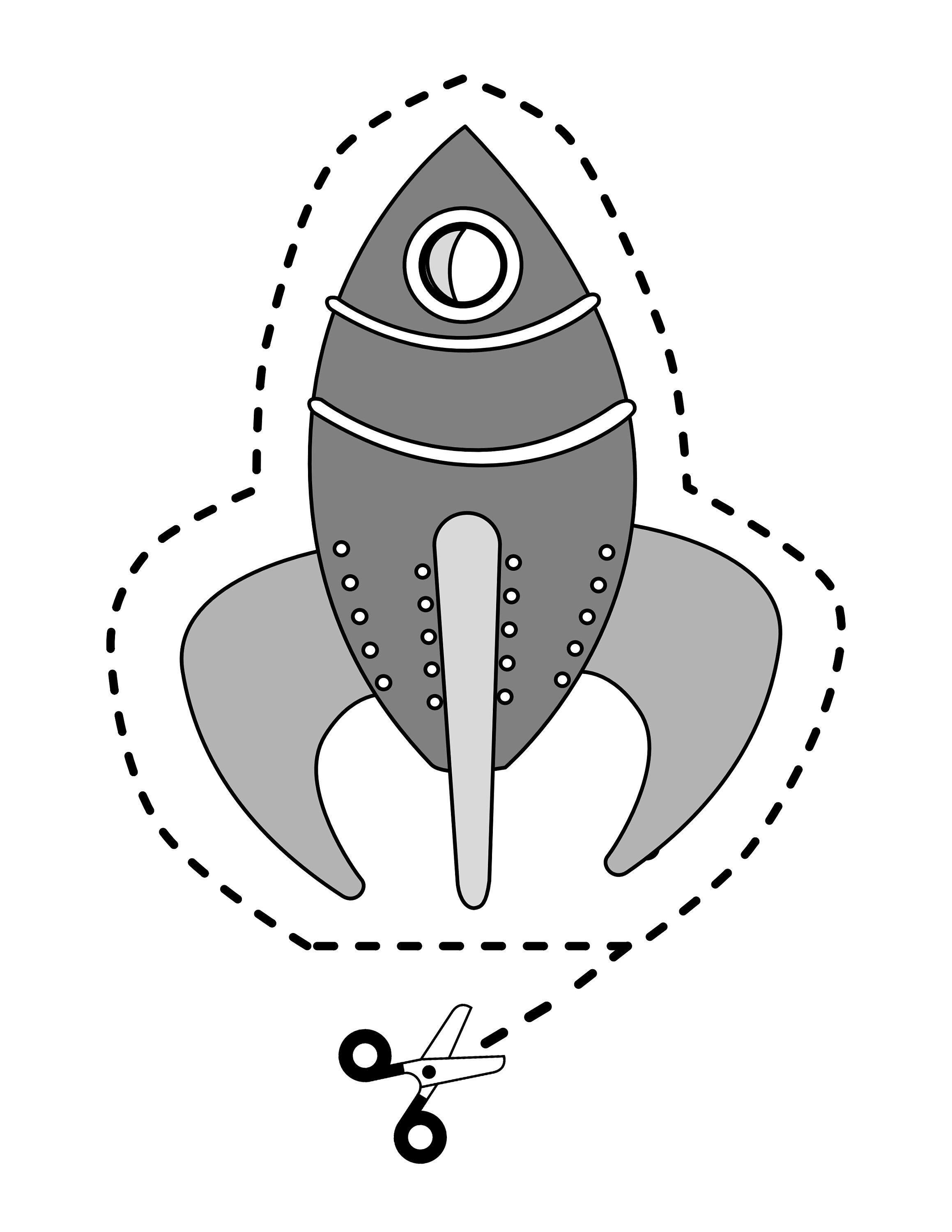 Toddler Cutting Practice Preschool Activities Outer Space Themed ...