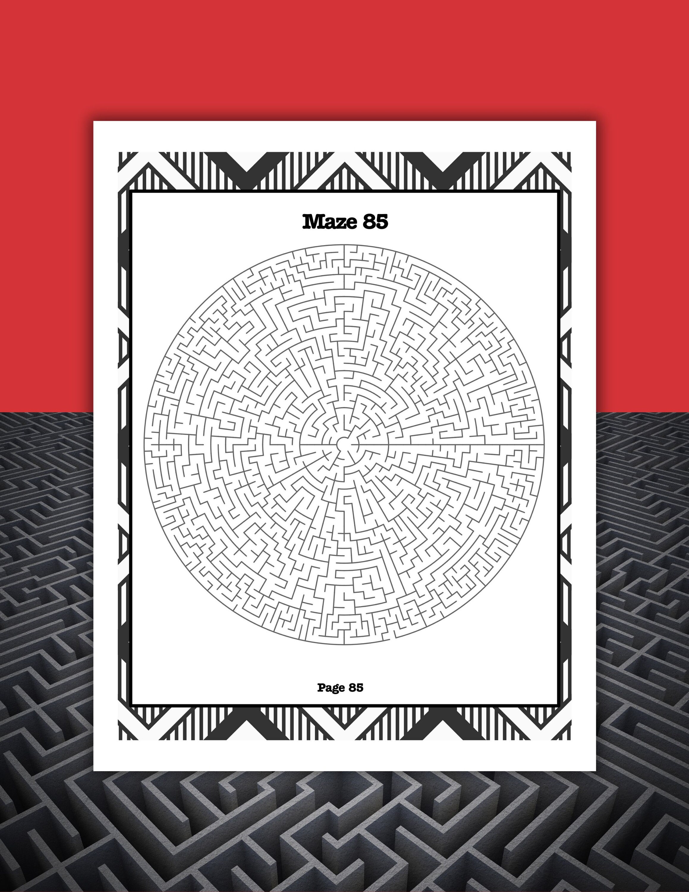 MAZES Fun Adult Puzzles Activities Teen Games Challenging Level ...