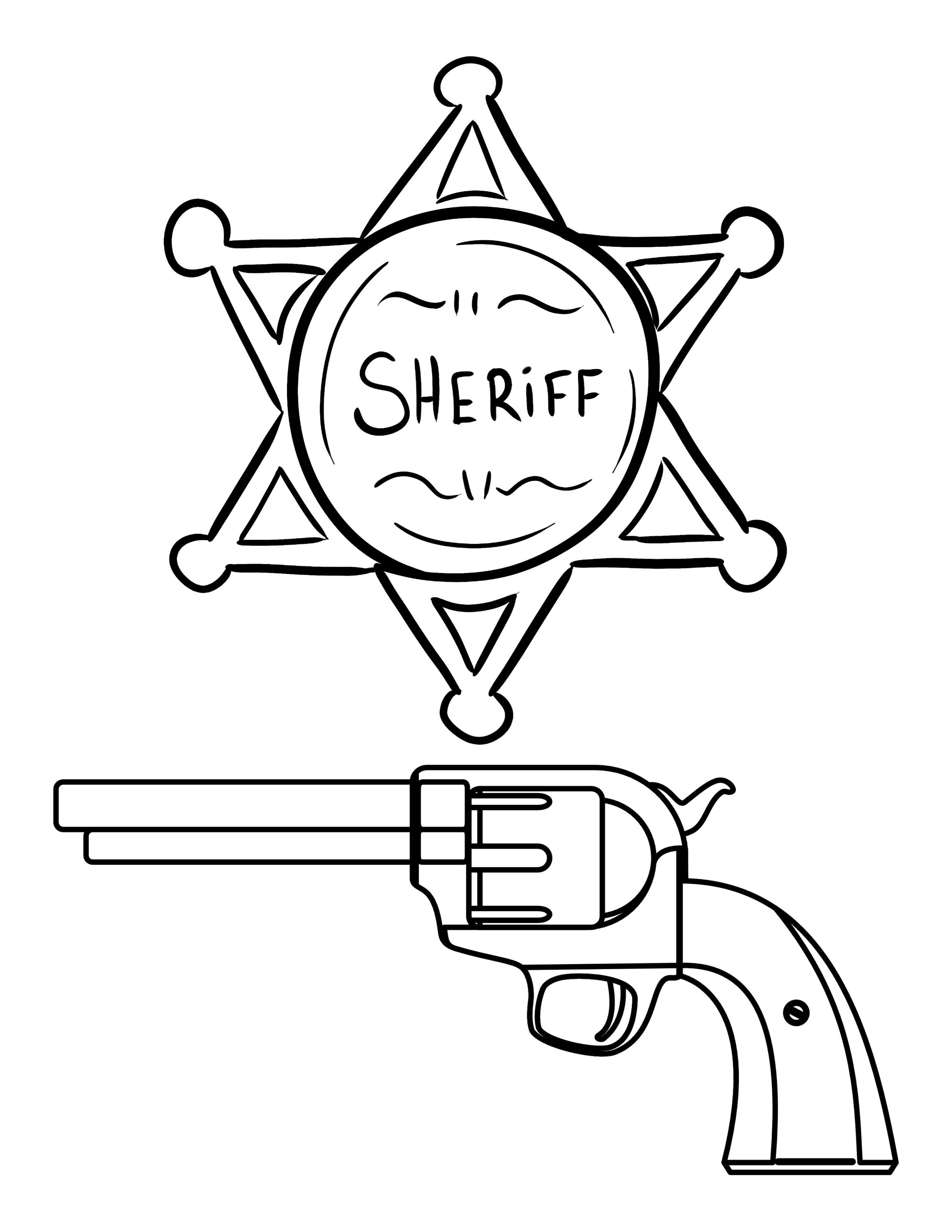 Preschool Coloring Fun Activity Wild West Cowboy Coloring Book for ...