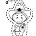 Kindergarten Scissor Skills Cowboy Cutting Pre-k Practice Preschool ...