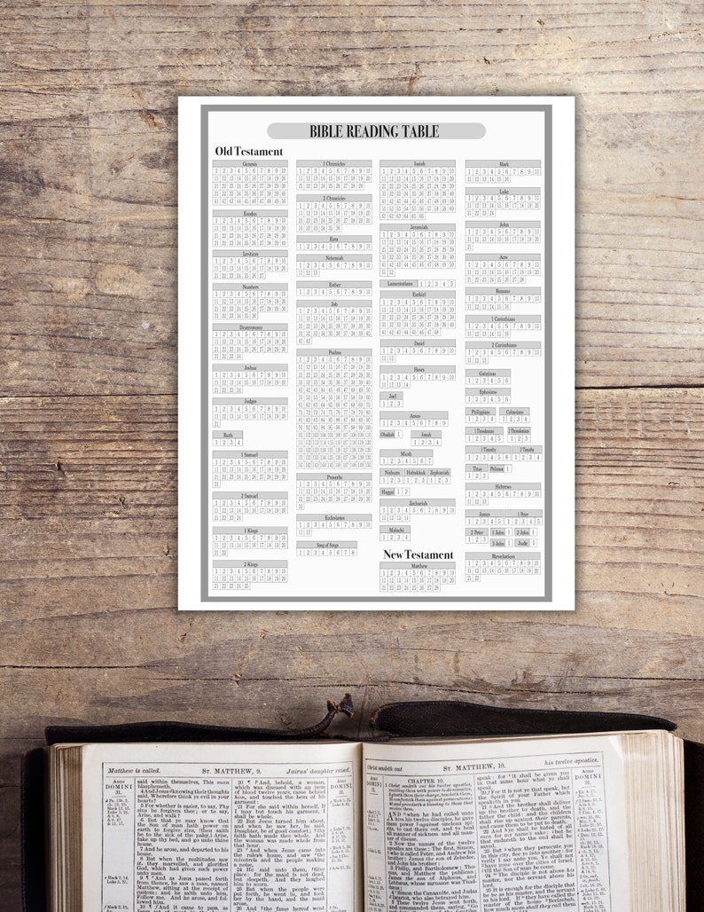 Bible Tracker Reading Tracker Old & New Testament Personal Family ...