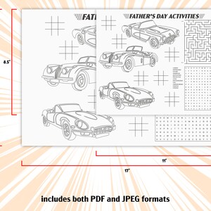 Fathers Day Printable Activity Sheet Coloring Puzzle Placemat for Kids ...
