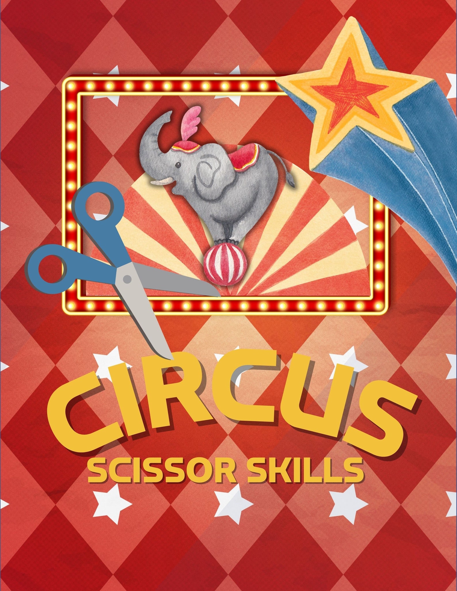 Cutting Practice Preschool Kindergarten Scissor Skills Little Kids Ages ...