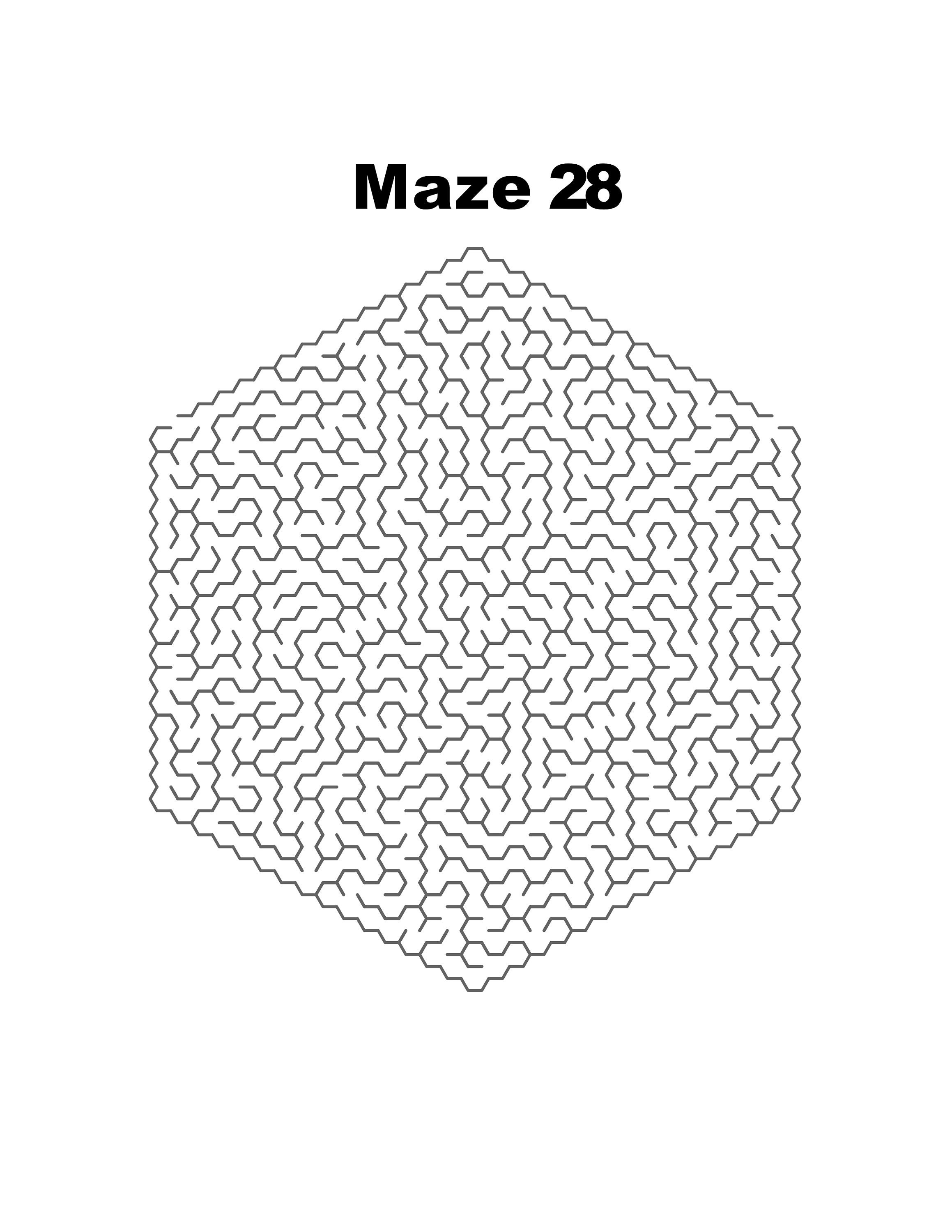 Mazes Difficult Level Maze Teen Activities Adult Activity Puzzle Brain ...