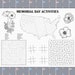 Party Printable Placemats Memorial Day Theme Celebration Fun Printable ...