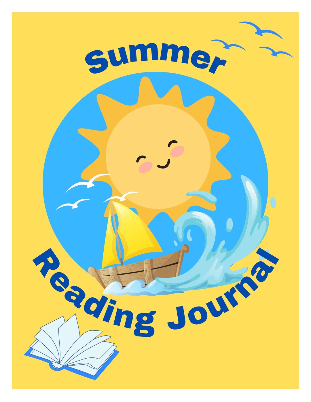 Summer Reading Journal Kids Reading Tracker Childrens - Etsy
