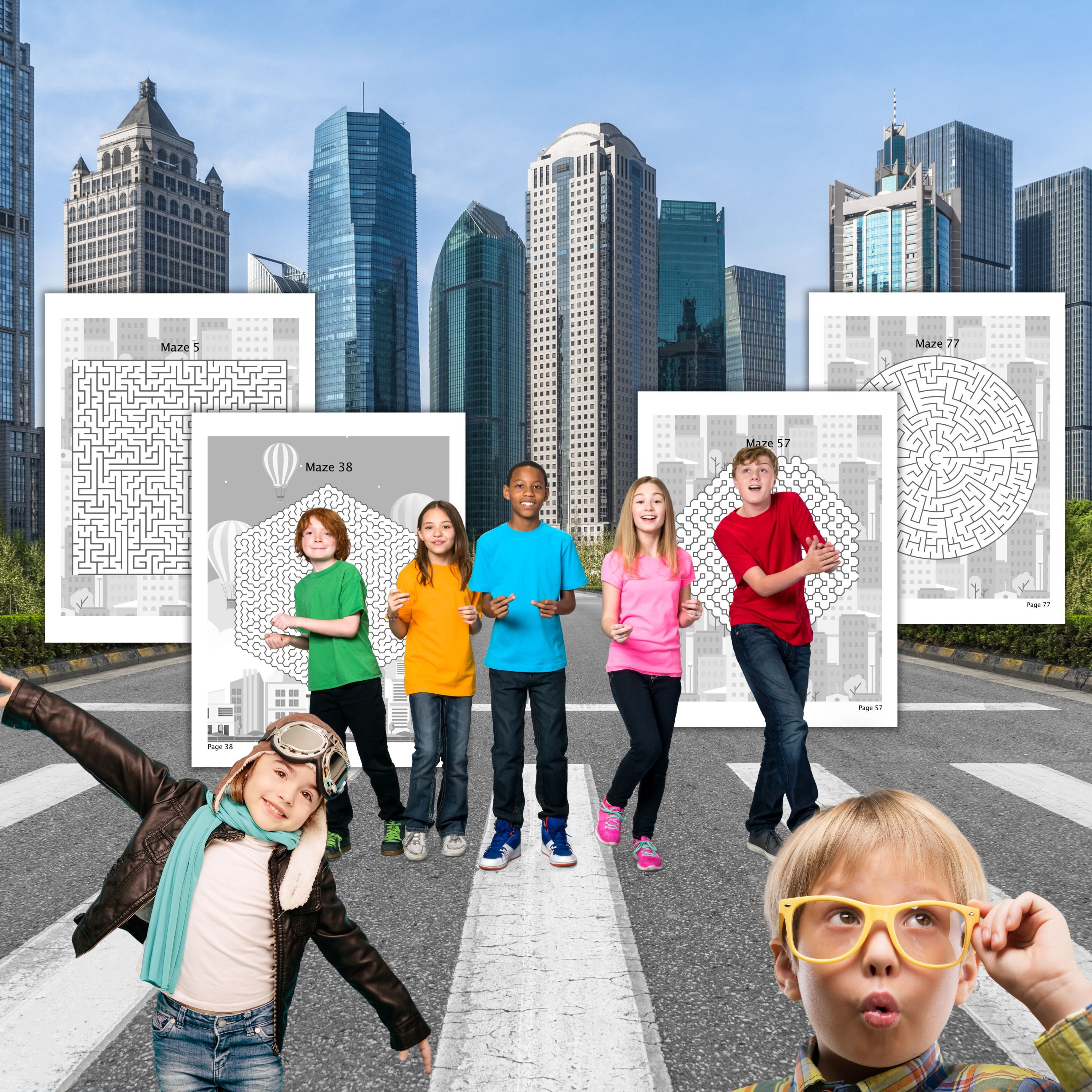 School Activities Difficult Level Mazes Kids Puzzle Homeschool ...