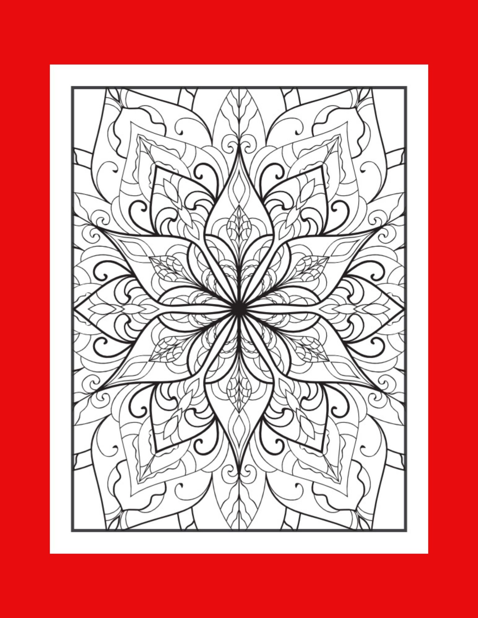 Adults Coloring Teen Coloring Tween Coloring Floral Patterns Relaxing ...