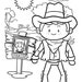 Preschool Coloring Fun Activity Wild West Cowboy Coloring Book for ...