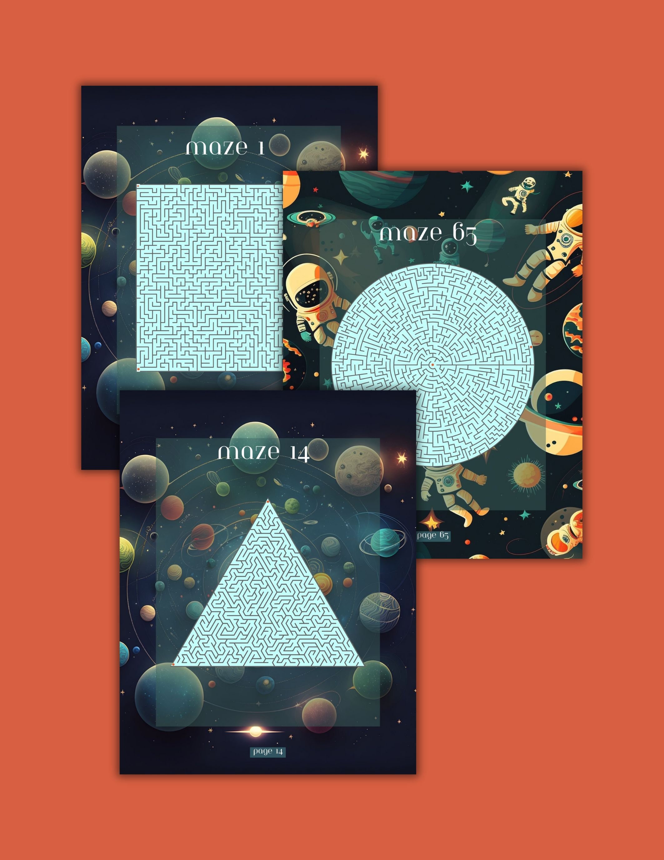 Teen Activity Space Mazes Difficult Level Science Fiction Games Adults Teens Older Kids ...