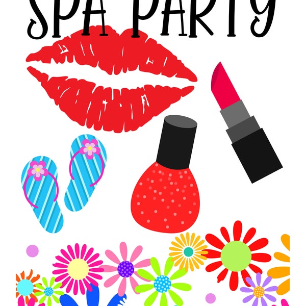 Spa Party Printables - Etsy