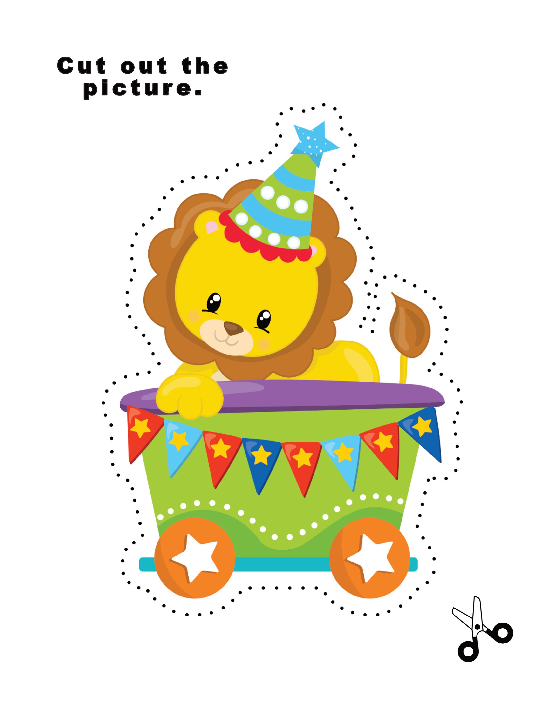 ABC Preschool 123 Circus Fun Scissor Skill Practice Toddler Busy Book Pre-k Skill Cutting Little ...