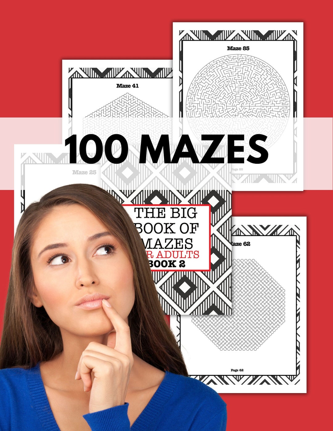 MAZES Fun Adult Puzzles Activities Teen Games Challenging Level ...