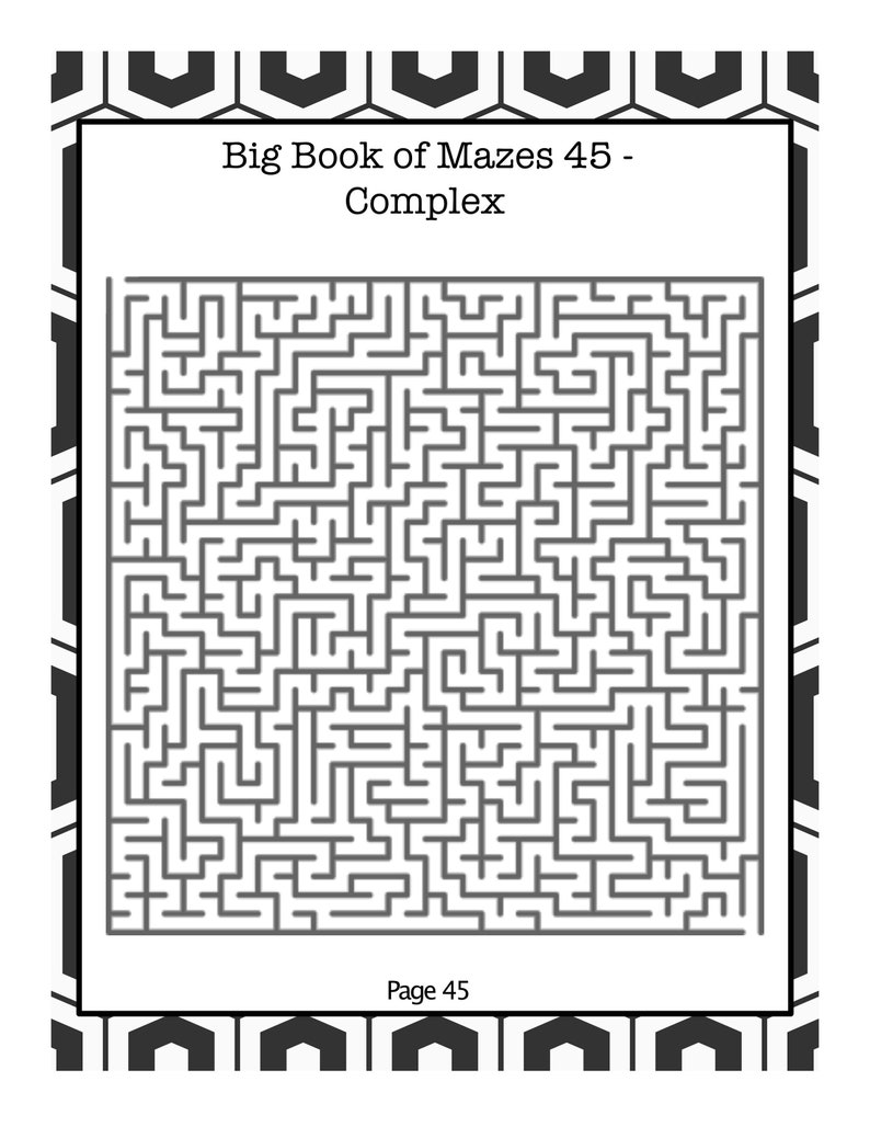 Labyrinthe pour adultes, jeux de réflexion, activité à imprimer à la ...