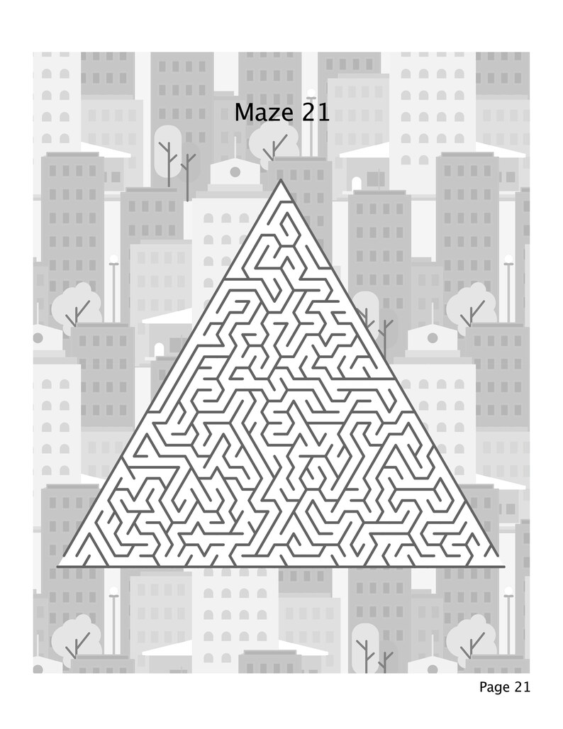 School Activities Difficult Level Mazes Kids Puzzle Homeschool ...