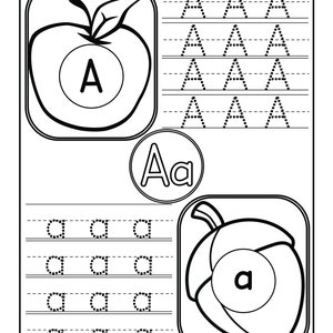 Fun Preschool Workbook Activities Teacher Parent Alphabet Activity ...