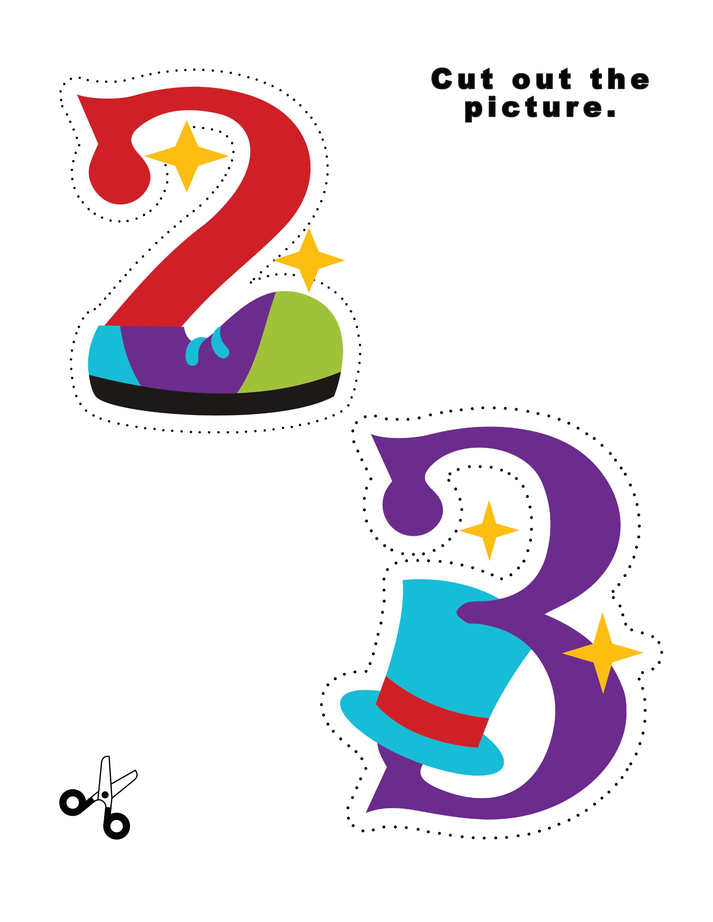 ABC Preschool 123 Circus Fun Scissor Skill Practice Toddler - Etsy