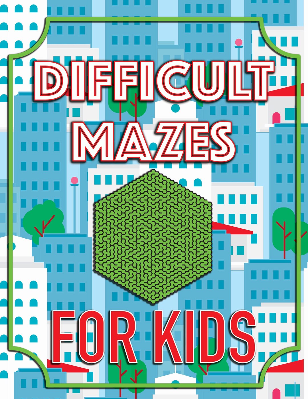 School Activities Difficult Level Mazes Kids Puzzle Homeschool - Etsy
