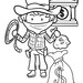 Preschool Coloring Fun Activity Wild West Cowboy Coloring Book for ...