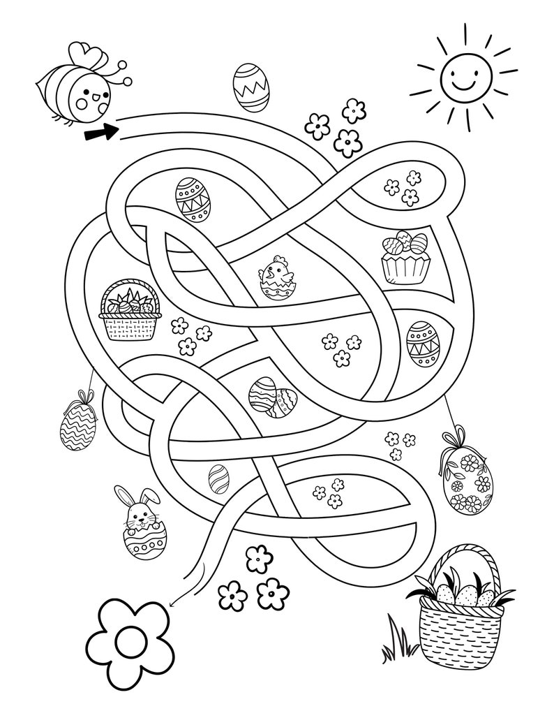 PRESCHOOL EASTER Printable Activity Book for Little Kids -easy and Fun ...