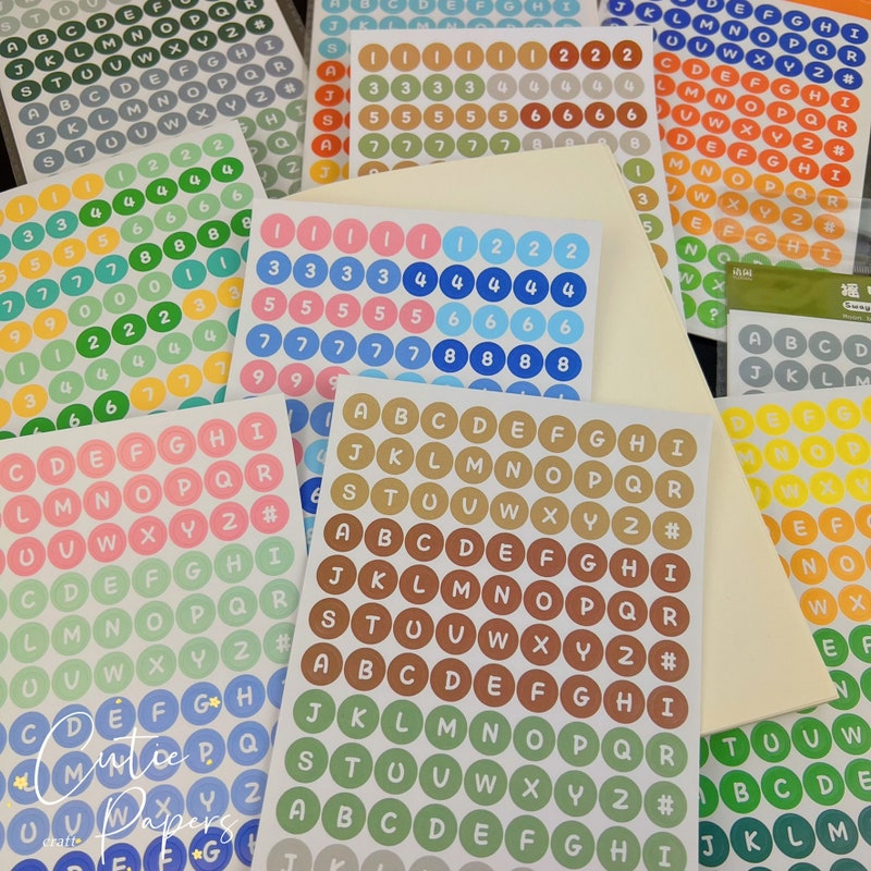 Alphabet Stickers - Etsy