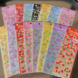 Flower POLCO STICKERS, Holographic Flower Stickers, KPOP Polco Deco ...