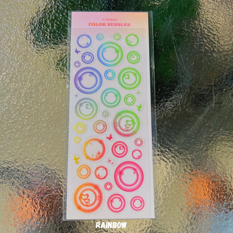 BUBBLE POLCO STICKERS Holographic Bubble Stickers Kpop Polco - Etsy