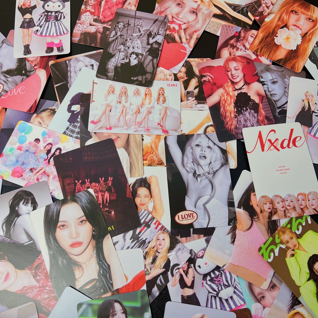GIDLE PHOTOCARD, 55 Assorted GDLE Nxde Photocards, Gidle Nude ...
