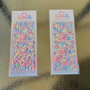 Colorful Confetti Polco Stickers, Holographic Confetti Stickers, Kpop ...