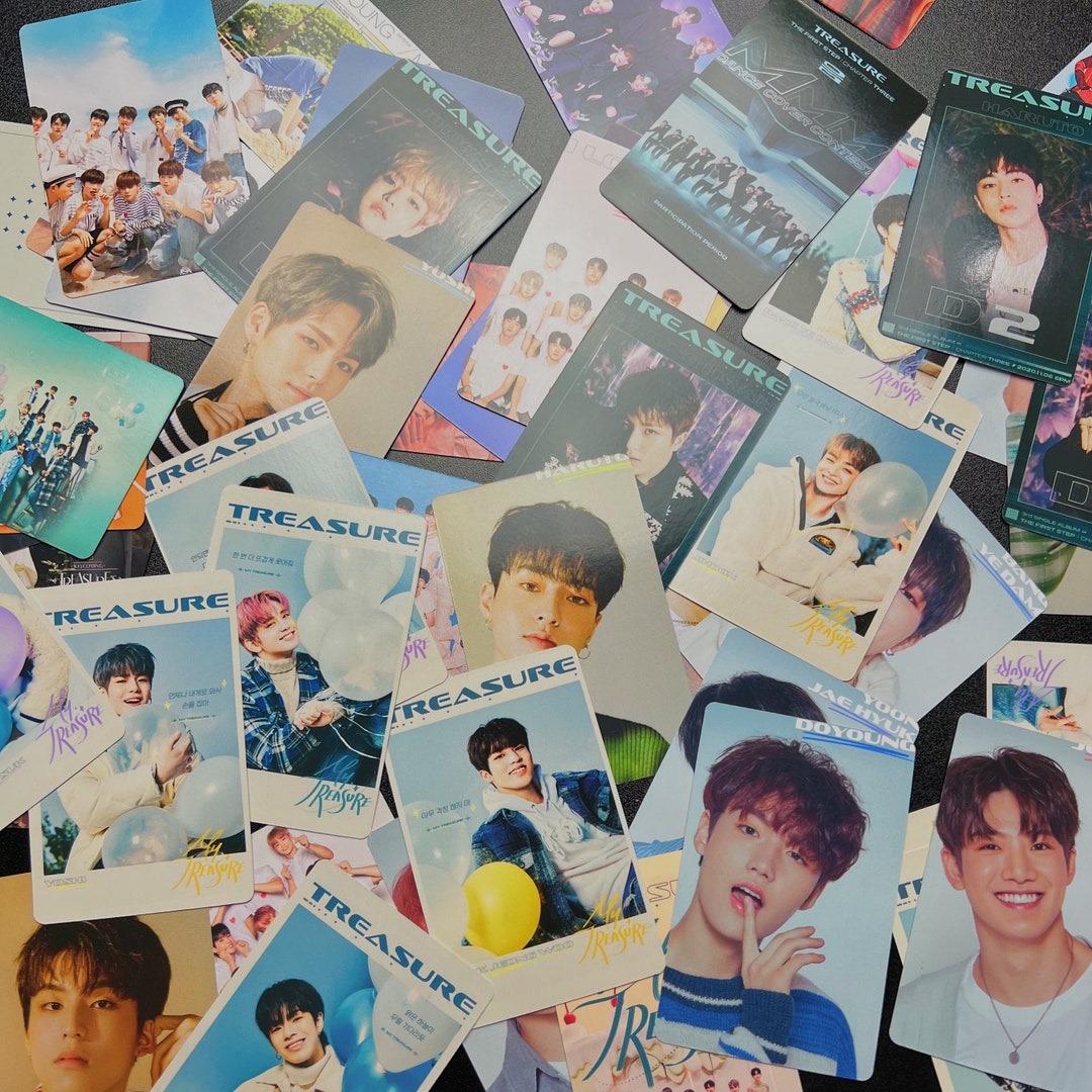 TREASURE PHOTOCARDS, 55 Assorted TREASURE First Album Photocards ...