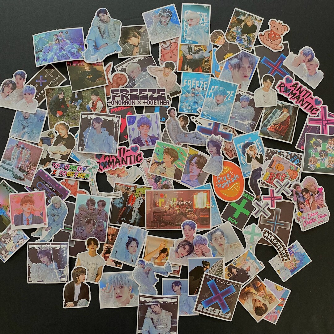 TXT STICKERS, 93 Assorted TXT Waterproof Stickers, Tomorrow X Together ...