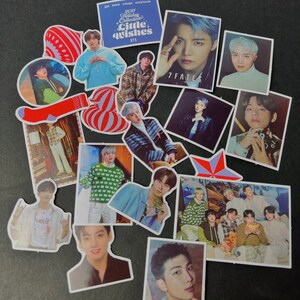 BTS STICKERS, 100 Assorted Hoilday Greating Stickers, BTS Waterproof ...