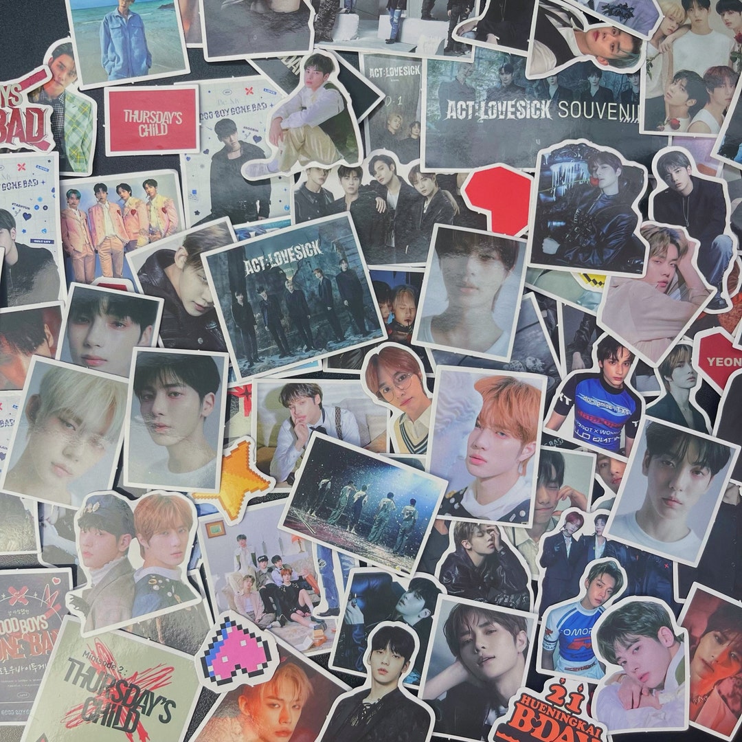 TXT STICKERS, 100 Assorted TXT Good Boys Gone Bad Stickers, Txt ...