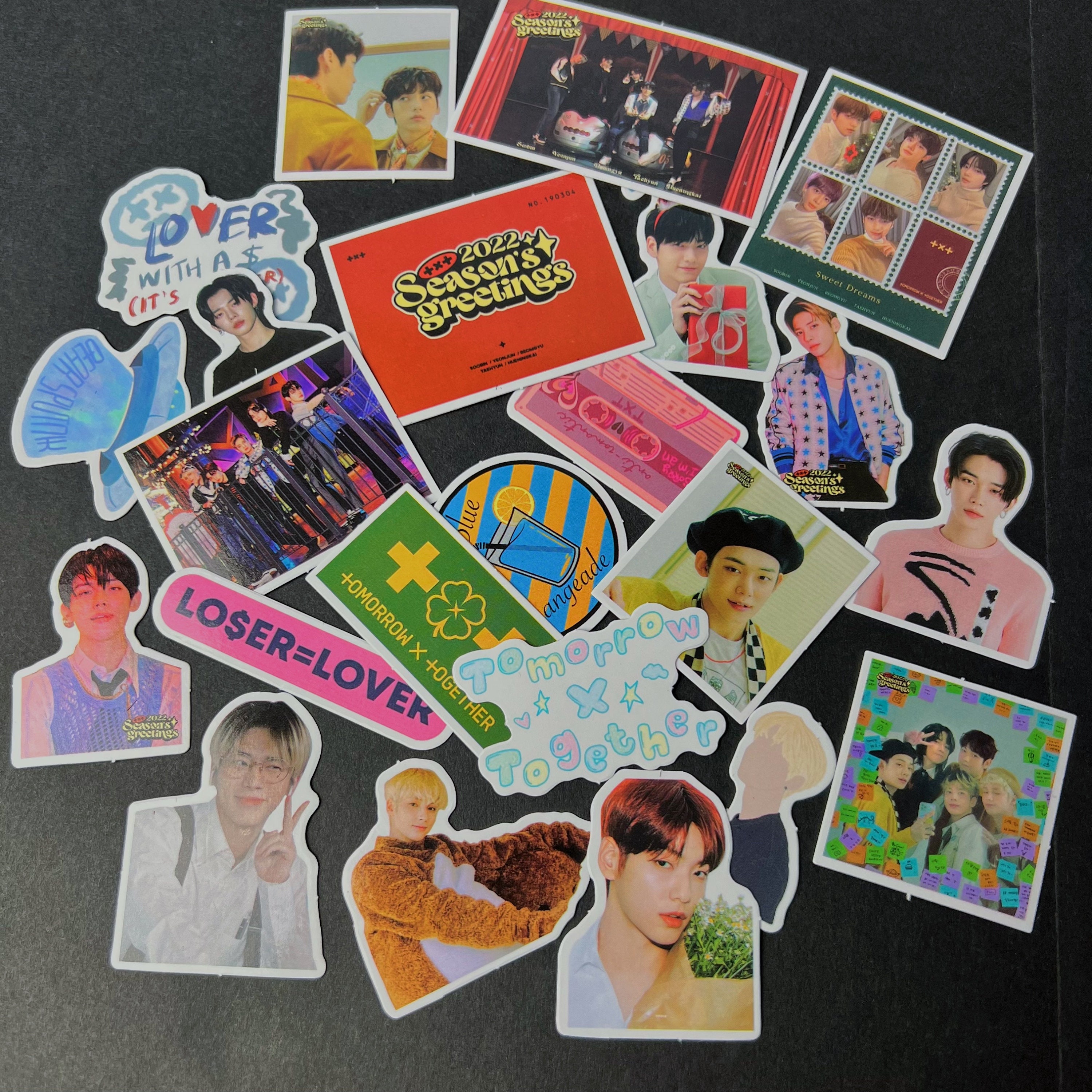 TXT STICKERS 100 Assorted TXT Season Greeting Stickers Txt - Etsy