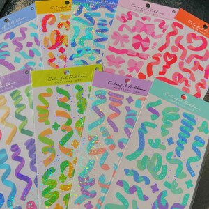 CONFETTI POLCO STICKERS, Holographic Confetti Stickers, Kpop Polco Deco ...