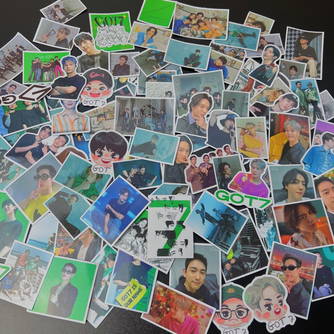 GOT 7 STICKERS, 100 Assorted Got Seven Waterproof Stickers, Kpop ...