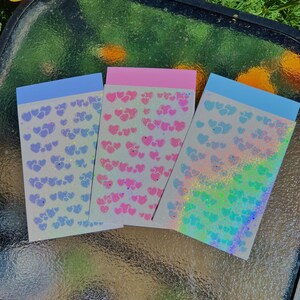 POLCO STICKERS, Holographic Heart Stickers, KPOP Polco Deco Stickers ...