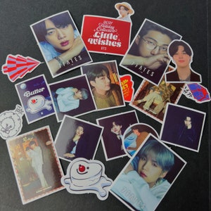 BTS STICKERS, 100 Assorted Hoilday Greating Stickers, BTS Waterproof ...
