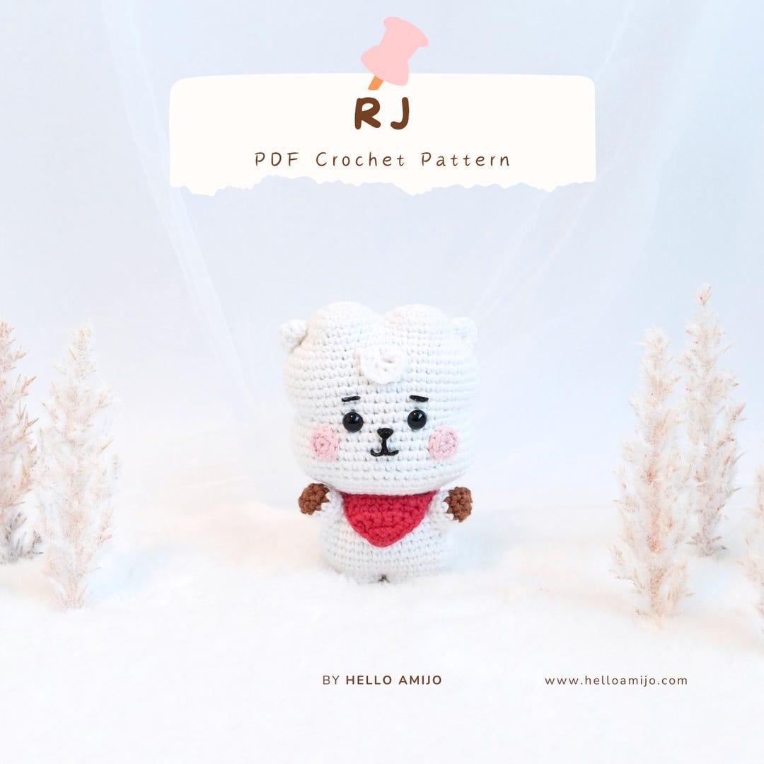 Baby RJ BT21 Amigurumi Crochet Pattern PDF - Etsy