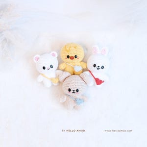 Baby SKZOO Bundle 4 in 1 Bbokari, Leebit, Jiniret and Puppym Amigurumi ...
