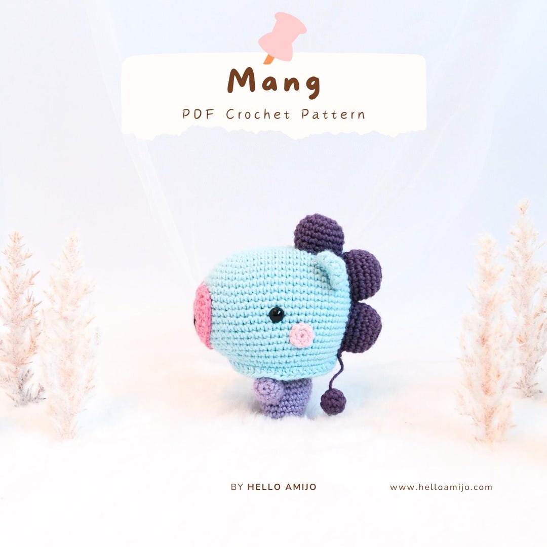 Baby Mang BT21 Amigurumi Crochet Pattern PDF - Etsy