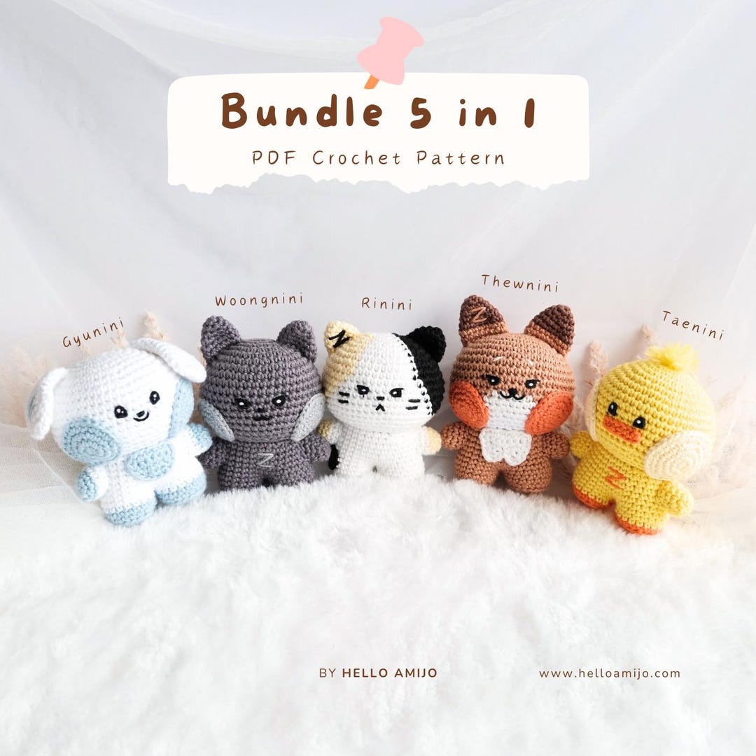 Baby Zeroni Bundle 5 in 1 Baby Gyunini, Woongnini, Rinini, Thewnini and ...